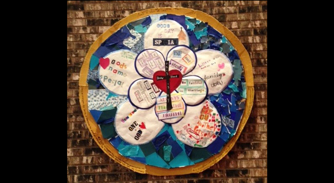Youth create Luther Rose art while exploring Small Catechism | Living ...