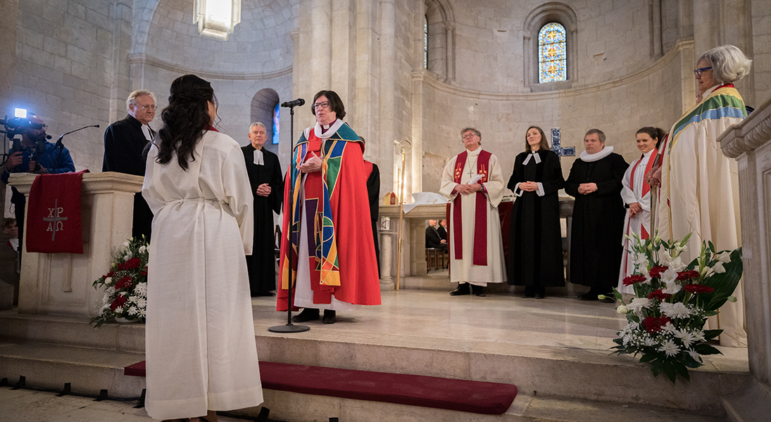 Eaton offers statement on ordination of first female Palestinian pastor in Holy Land - Living ...
