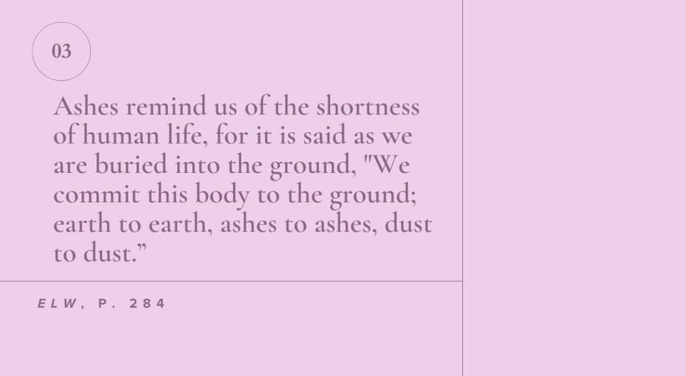Why and how do we use ashes on Ash Wednesday? | Living Lutheran