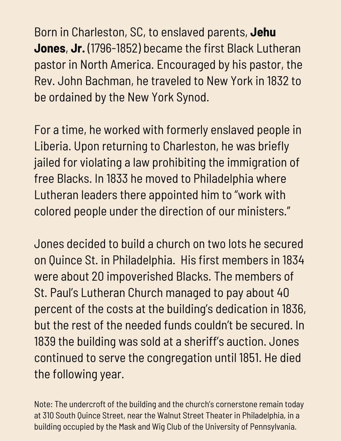 Lutherans in Black History - Living Lutheran